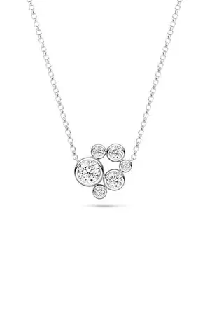SIF JAKOBS JEWELLERY Sardinien Sei Cubic Zirconia Necklace - Silver