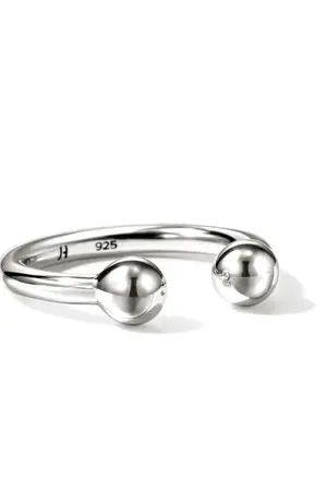 John Hardy B&f X Jh Screwball Open Ring, Sterling