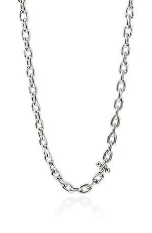 John Hardy B&f X Jh Screwball Link Necklace, Sterling 13mm