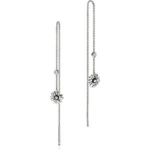 John Hardy B&f X Jh Wildflower Drop Chain Earrings, Sterling - Silver