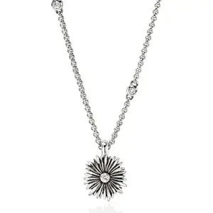 John Hardy B&f X Jh Wildflower Pendant Necklace, Sterling Lab Grown Diamond - Silver