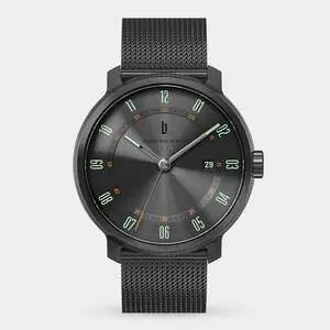 Lilienthal Berlin Neolux Slate Grey Mesh Anthracite Brushed - Gray