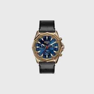 DIESEL® Stinger Antique Gold-tone Leather Watch