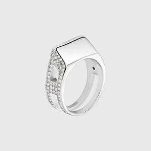 DIESEL® Stainless Steel Pave Band Ring