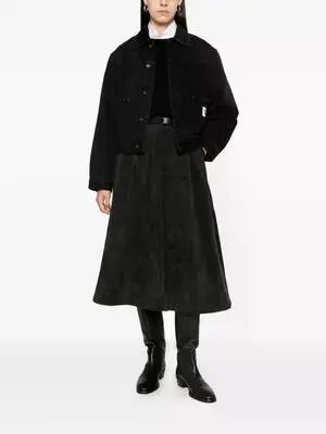 SNOW PEAK Corduroy Belted Skirt