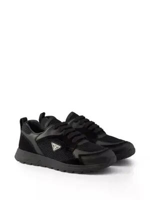 Prada Prax Leather And Fabric Sneakers