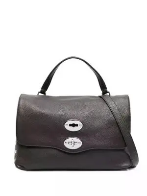 ZANELLATO Small Postina Grained Leather Tote Bag - Brown