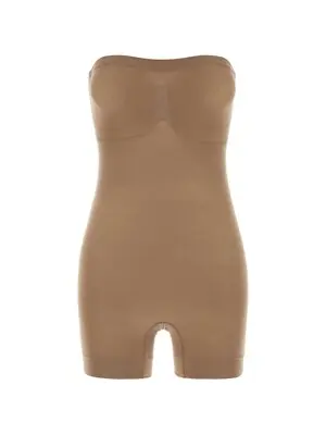 SKIMS Strapless Shortie Bodysuit - Brown