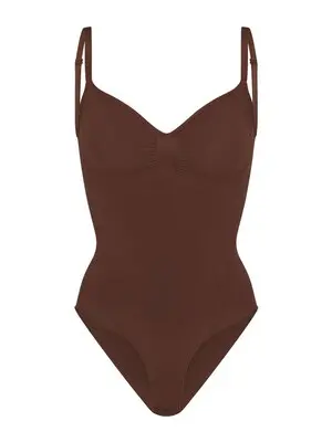 SKIMS Seamless Sculpt Bodysuit - Brown