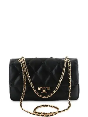 Tory Burch Bunny Knot Leather Shoulder Bag