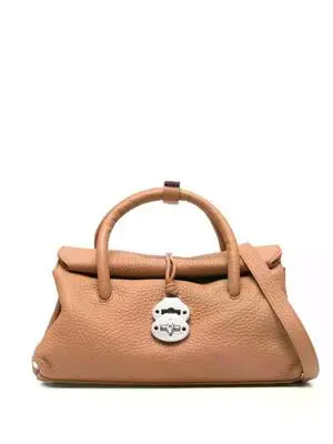 ZANELLATO Small Dotta® Pebbled-leather Tote Bag - Brown