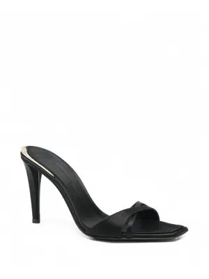 GIUSEPPE ZANOTTI Satin Heel Mules