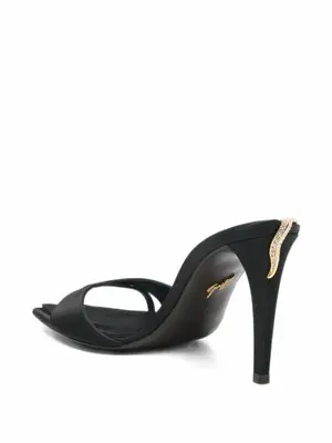 GIUSEPPE ZANOTTI Satin Heel Mules