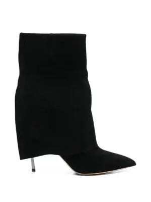 Casadei Leather Heel Boots By