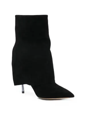 Casadei Leather Heel Boots By