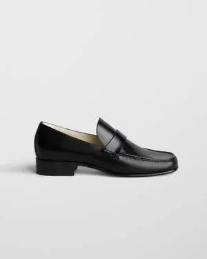 Phoebe Philo Man's Calf Leather Loafers - Black