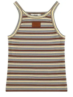 Fendi Top In Cotone A Righe - Multicolour