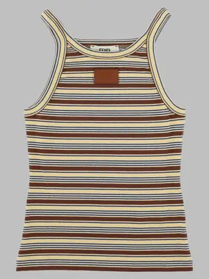 Fendi Top In Cotone A Righe