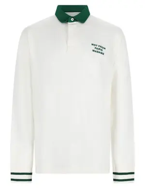 Drole De Monsieur Polo A Maniche Lunghe - White