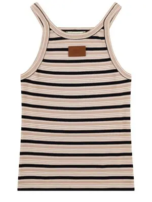 Fendi Top In Cotone A Righe - Multicolour