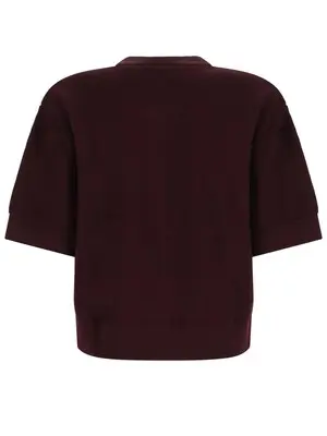 Lacoste Cardigan In Misto Cotone E Lana - Brown