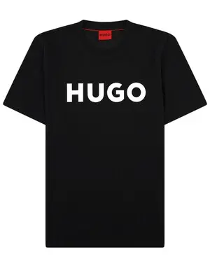 Hugo T-shirt Con Logo - Black