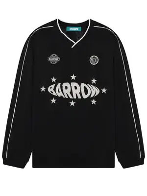 BARROW T-shirt A Manica Lunga Con Stampa - Black