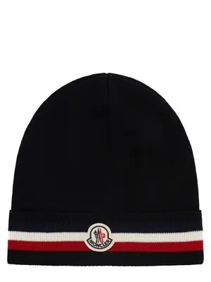 Moncler Berretto In Lana - Black