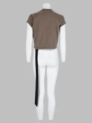 Rick Owens T-shirt Cropped In Cotone