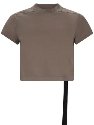 Rick Owens T-shirt Cropped In Cotone