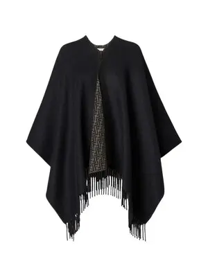 Fendi Ff Wool And Cashmere Poncho