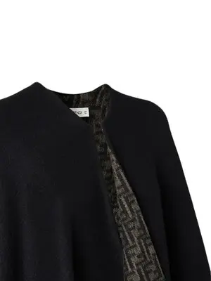 Fendi Ff Wool And Cashmere Poncho