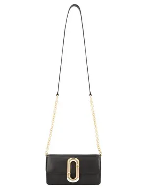 Marc Jacobs Portafoglio "scene" Con Catena - Black