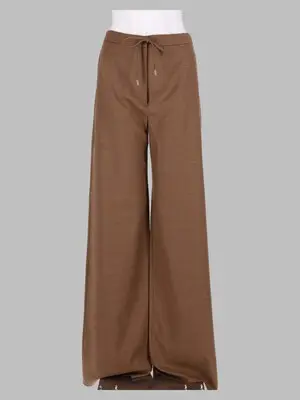 Max Mara Pantalone Jogging In Flanella Di Lana