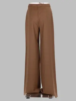 Max Mara Pantalone Jogging In Flanella Di Lana