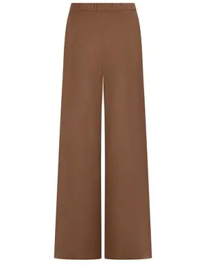 Max Mara Pantalone Jogging In Flanella Di Lana