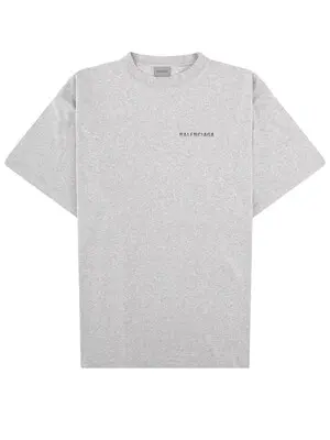 Balenciaga T-shirt Con Stampa - Grey