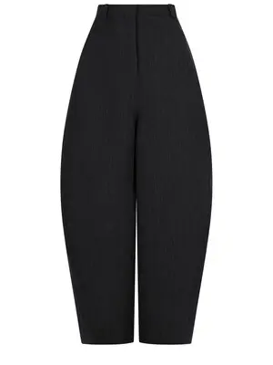 Balenciaga Pantalone Barrel In Lana - Grey