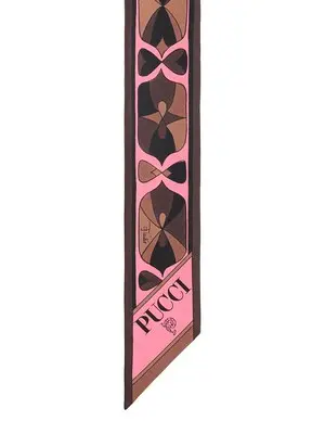 Emilio Pucci Foulard Bandeau Con Mix Di Stampe