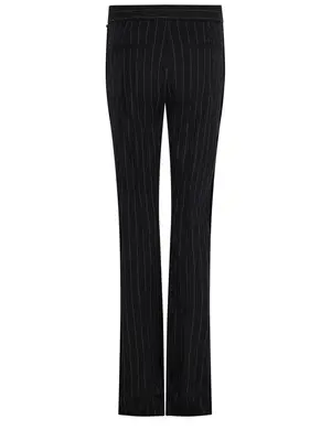 Sportmax Pantalone Slim Flare In Lana Stretch