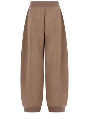 Max Mara Pantalone Jogger In Lana E Cashmere