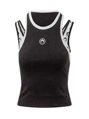MARINE SERRE Layered T-shirt Tank