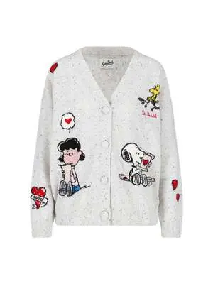 MC2 SAINT BARTH Graphic Button-front Cardigan Sweater - Multicolor