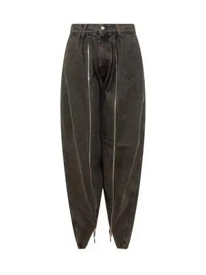 Coperni Sarouel Denim Pants - Brown