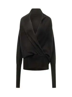 7 For All Mankind Wrap V-neck Sweater