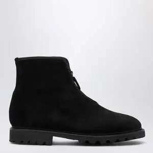 MORJAS The Alpine Boot Pebbled Leather Ankle Boots - Black