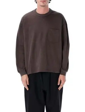 Comme Des Garçons Long-sleeve Pocket T-shirt - Mocha