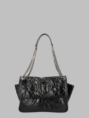 Saint Laurent Calfskin Leather Shoulder Bag