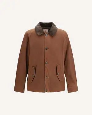 BARACUTA Waxed Cotton Deck Jacket