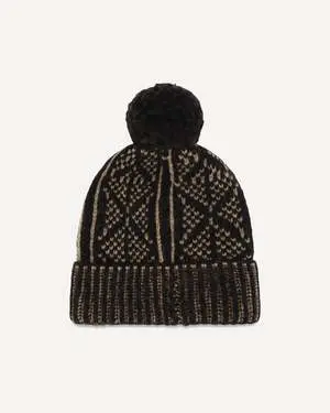 Moncler Alpaca, Wool And Nylon Blend Beanie With Pom-pom
